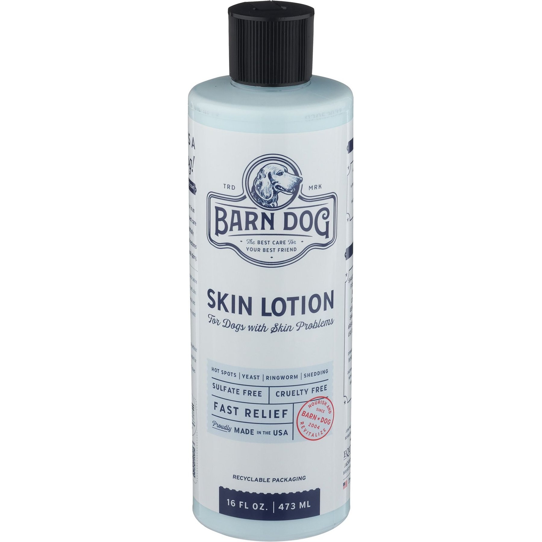 BARN DOG Skin Lotion Dog Skin Irritation Treatment Lotion, 16-fl oz ...