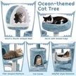 YAHEETECH Ocean-Themed Multi-Level Cat Tree, 61-in - Chewy.com