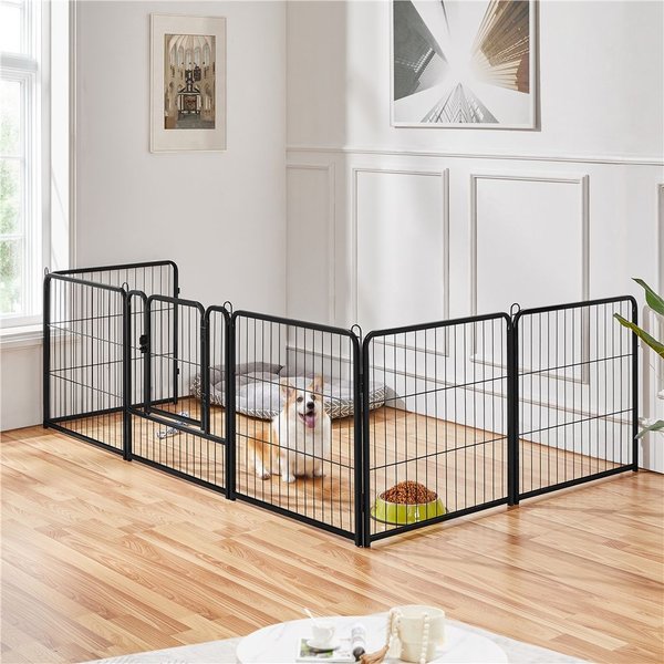 YAHEETECH 25-in Metal Dog Playpen, 6-Panel - Chewy.com