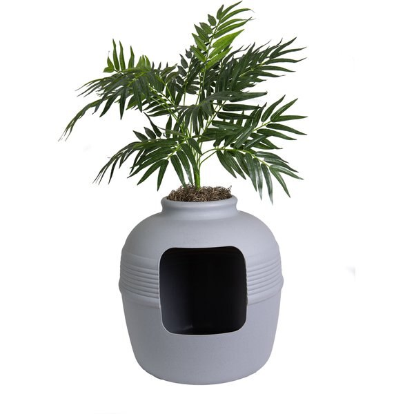 GOOD PET STUFF The Courtyard Hidden Planter Cat Litter Box, Large ...