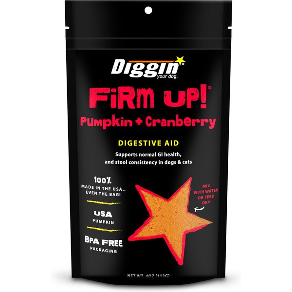 DIGGIN' YOUR DOG Firm Up! Pumpkin Plus Cranberry Super Dog & Cat ...