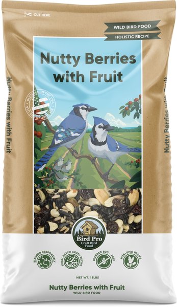 BIRD PRO Nutty Berries with Fruit Holistic Bird Food, 18-lb bag - Chewy.com