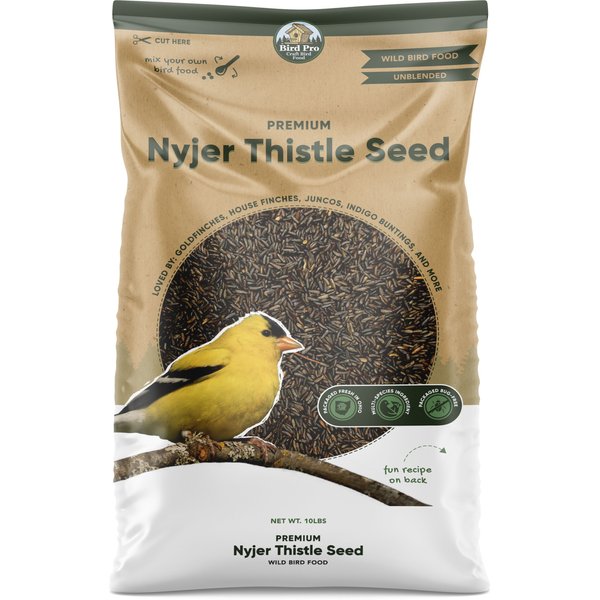 BIRD PRO Premium Nyjer Thistle Seeds Bird Food, 10-lb bag - Chewy.com