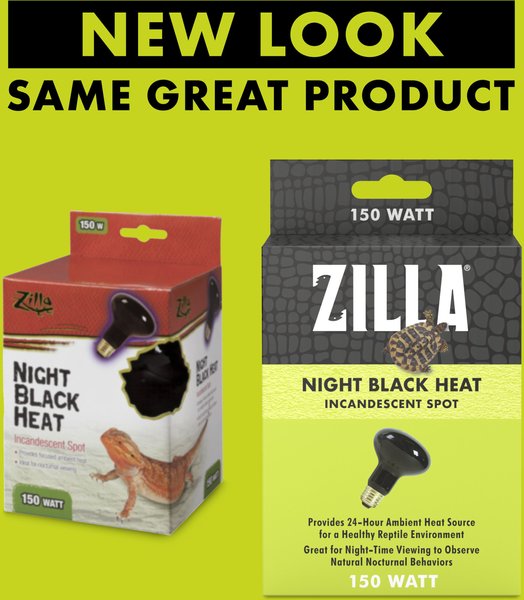 ZILLA Night Black Heat Incandescent Spot Reptile Bulb, 150-watt - Chewy.com