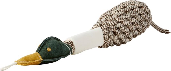 BONES & CHEWS Rope Duck Crinkle with Bone Dog Toy, 15-in - Chewy.com