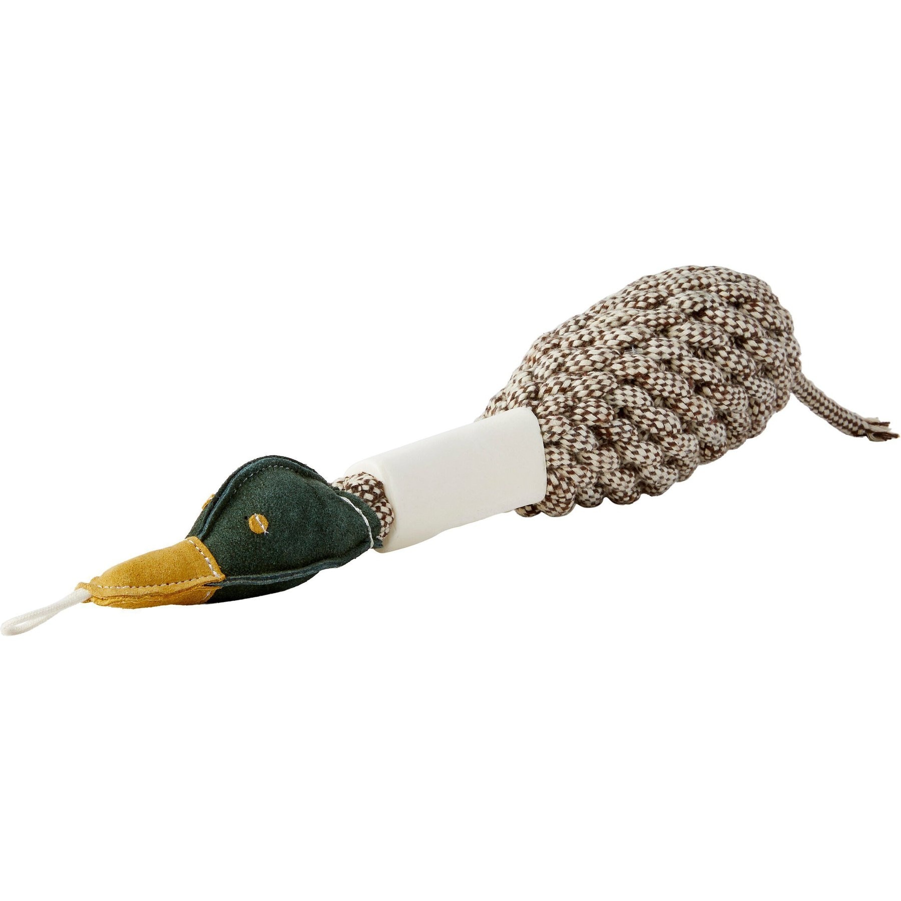BONES & CHEWS Rope Duck Crinkle with Bone Dog Toy, 15-in - Chewy.com
