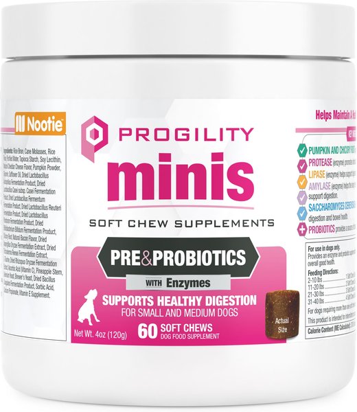 NOOTIE Progility Minis Pre & Probiotics with Enzymes Soft Chew ...