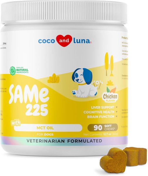 COCO AND LUNA SAMe S-Adenosyl-L-Methionine Soft Chew Liver Supplement ...