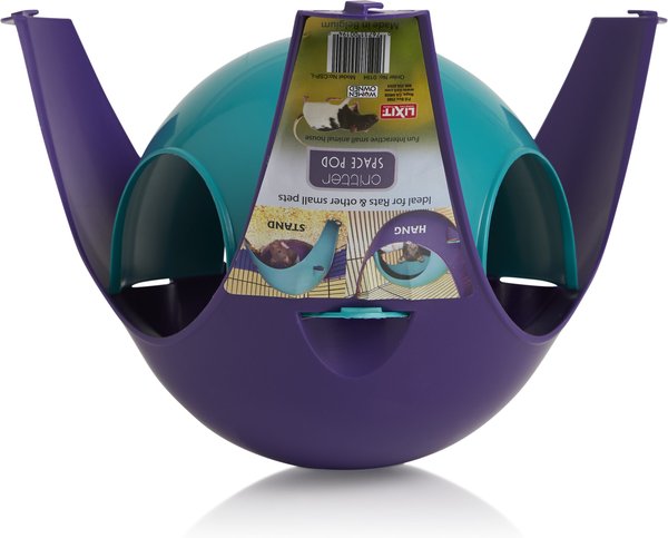 LIXIT Critter Space Pod Small Animal Hideout, Color Varies, Large ...