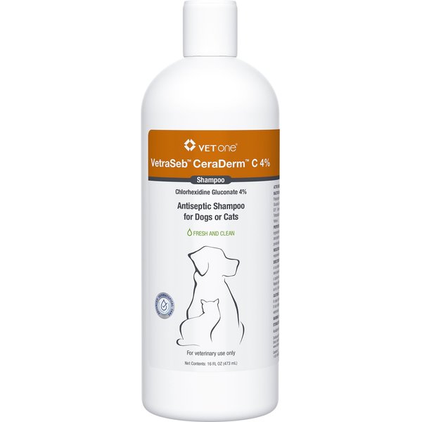 VETONE VetraSeb CeraDerm TRIS Flush Dog & Cat Cleaning Solution, 16-fl ...