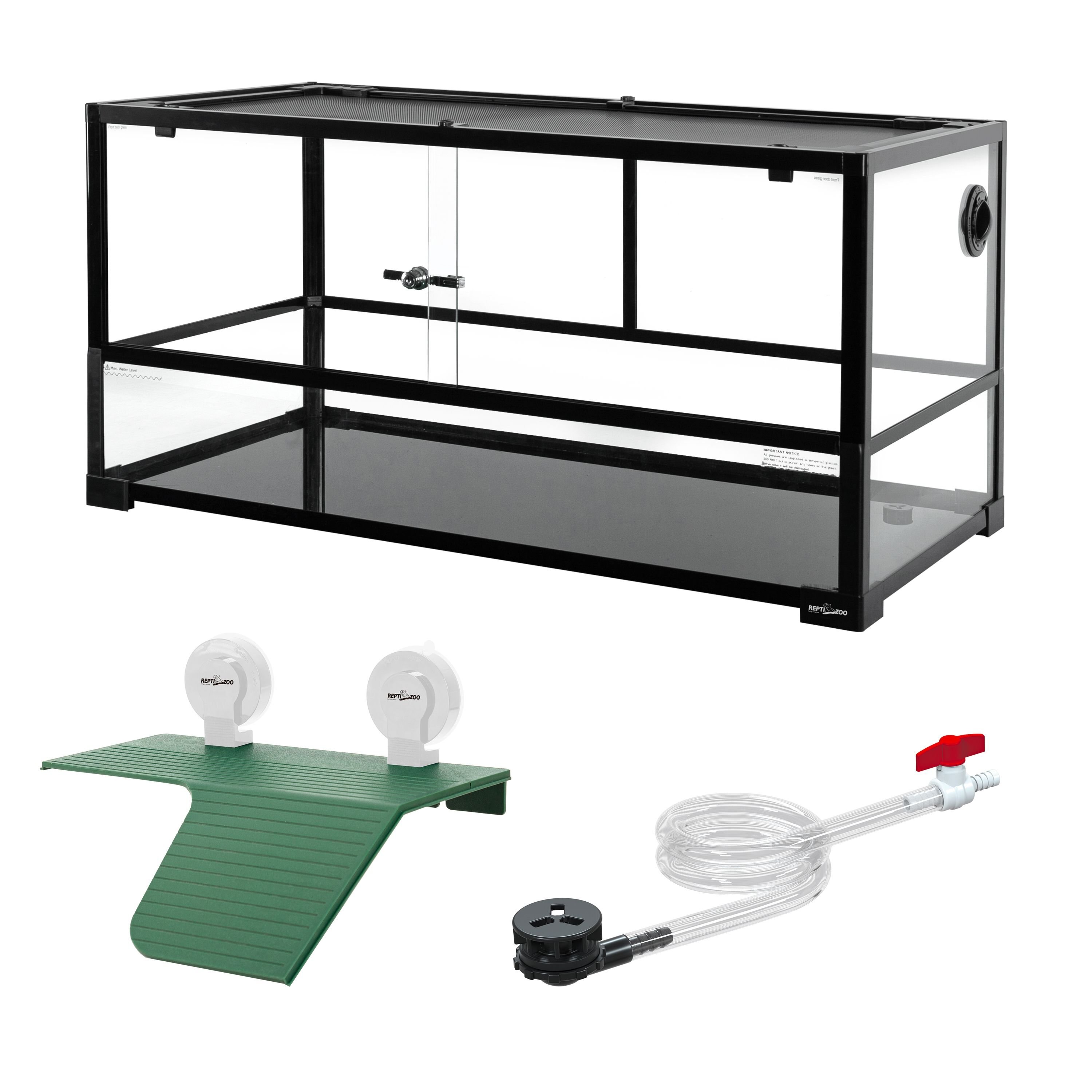 Questions and Answers about REPTI ZOO Turtle Tank with Turtle Basking ...