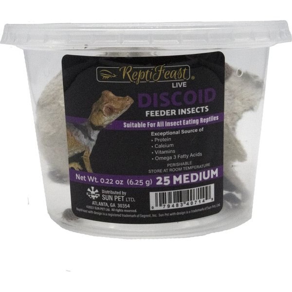 REPTIFEAST Discoid Reptile Food, Medium, 25 count - Chewy.com
