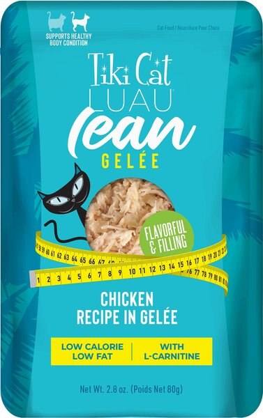 TIKI CAT Luau Lean Gelee Chicken Grain-Free Wet Cat Food, 2.8-oz pouch ...