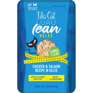 TIKI CAT Luau Lean Gelee Chicken & Salmon Grain-Free Wet Cat Food, 2.8 ...