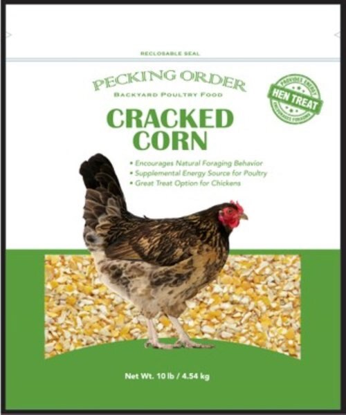 PECKING ORDER Cracked Corn Chicken Treats, 10-lb bag - Chewy.com