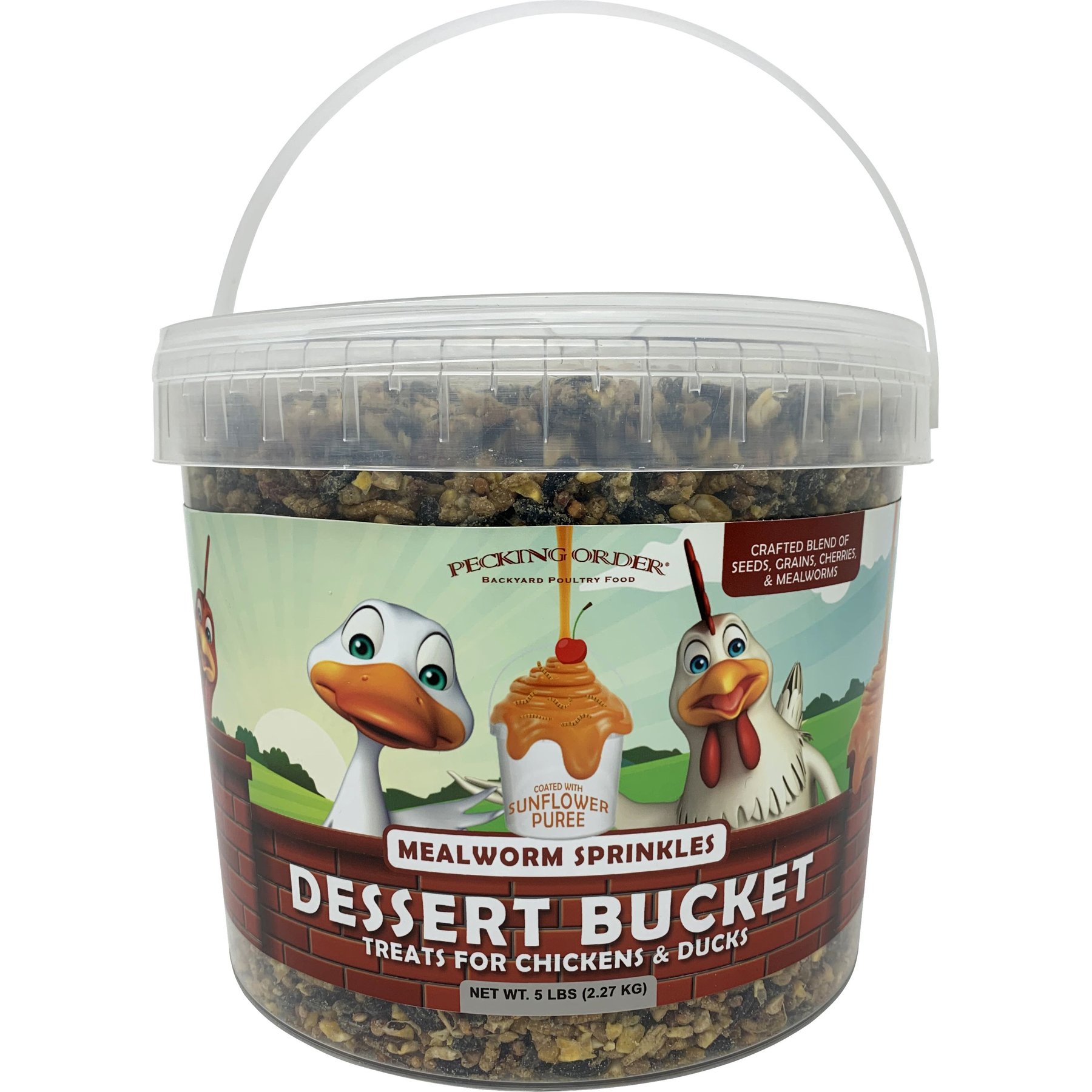 PECKING ORDER Grub Toppings Dessert Bucket Chicken Treats, 5-lb bag ...