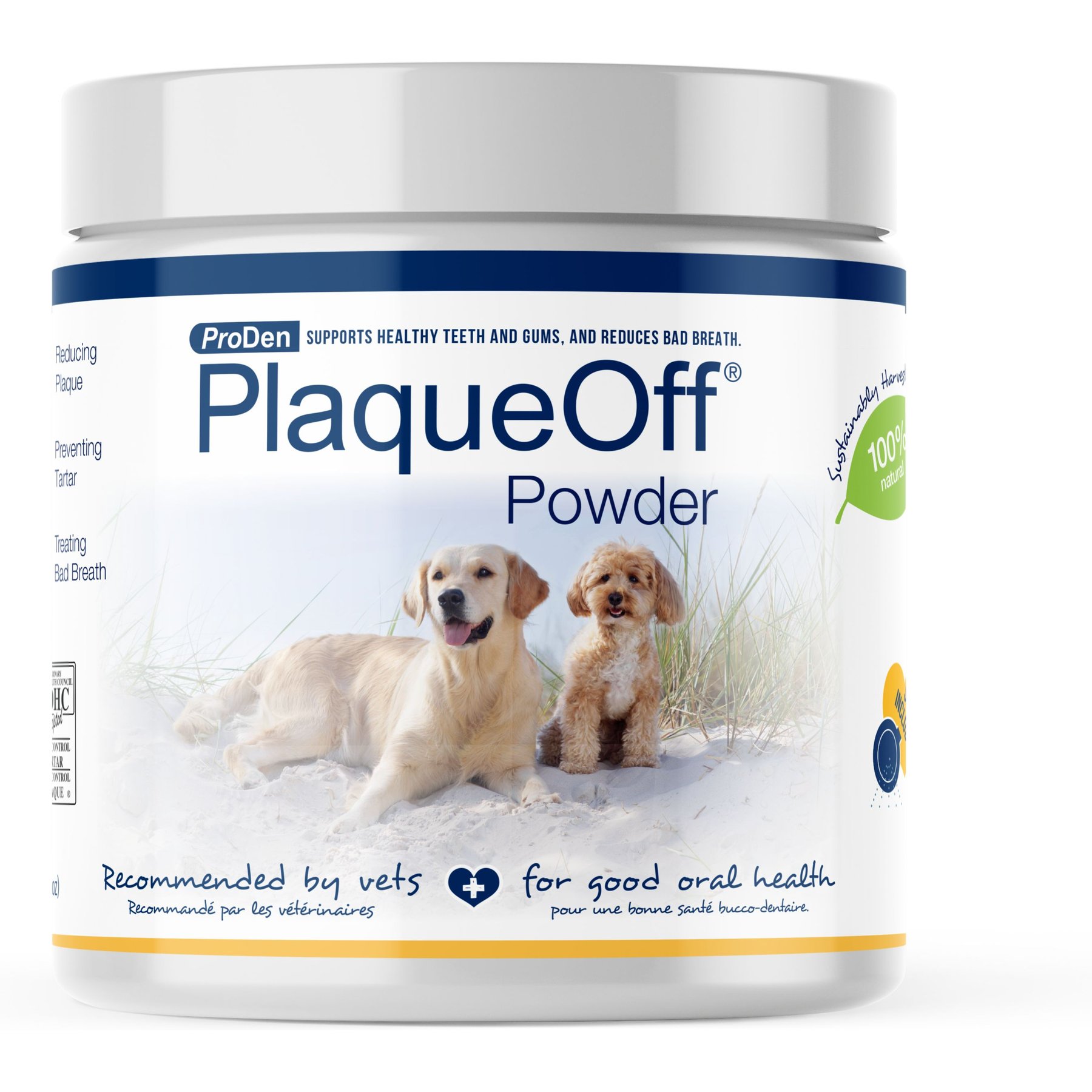 PRODEN PlaqueOff Powder Dog & Cat Supplement, 420g jar - Chewy.com