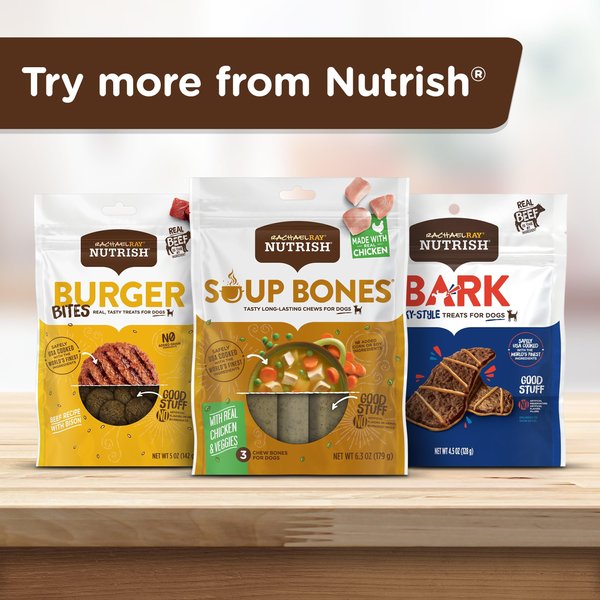 RACHAEL RAY NUTRISH Soup Bones Minis Chews with Real Beef & Barleys Dog ...