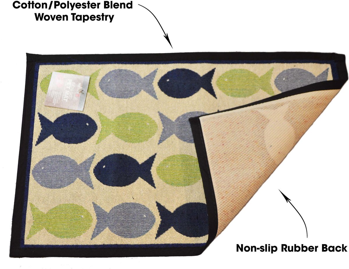 PETRAGEOUS DESIGNS Kool Fishes Tapestry Mat, Small - Chewy.com
