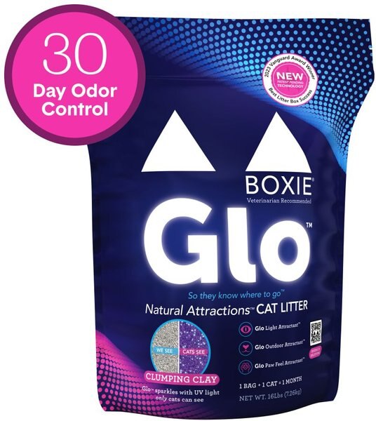 BOXIECAT Glo Natural Stress-Relief Clumping Clay Cat & Kitty Litter ...