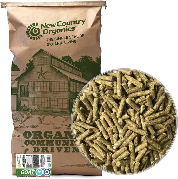 NEW COUNTRY ORGANICS Pellets Goat Feed, 40-lb bag - Chewy.com