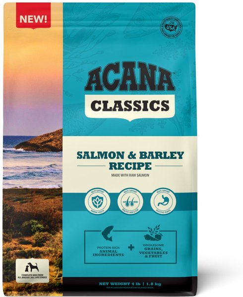 ACANA Classics Salmon & Barley Recipe Dry Dog Food, 4-lb bag - Chewy.com