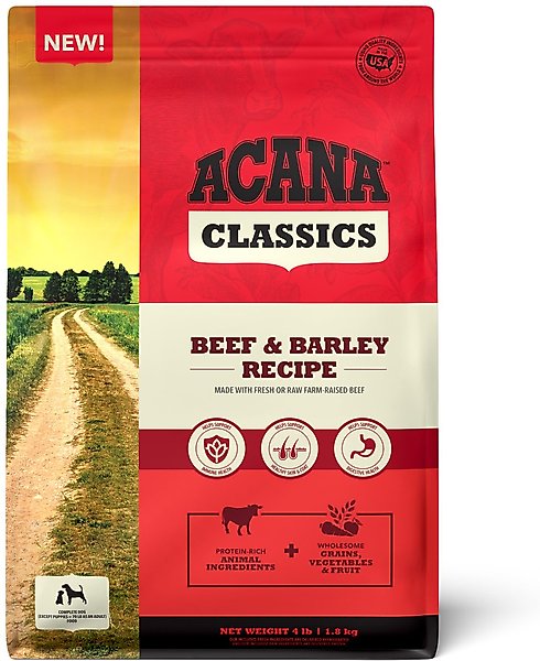 ACANA Classics Beef & Barley Recipe Dry Dog Food, 4-lb bag - Chewy.com