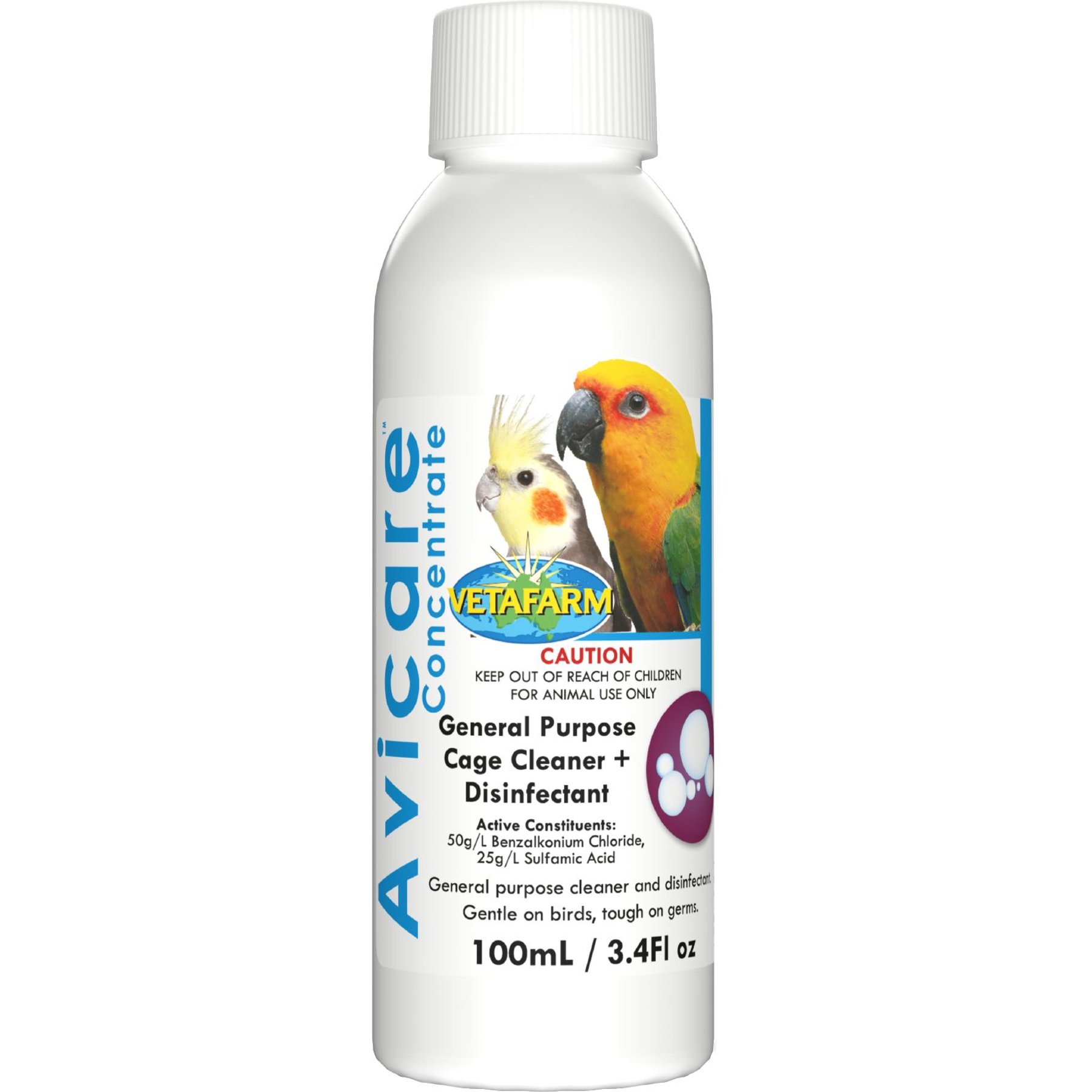 VETAFARM Avicare Concentrate Bird Cleaner, 3.4-oz jar - Chewy.com