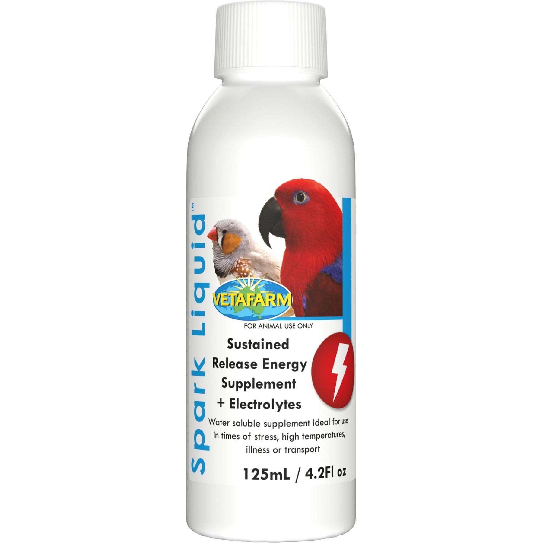 VETAFARM Spark Liquid Concentrate Bird Supplement, 4.2-oz bottle ...