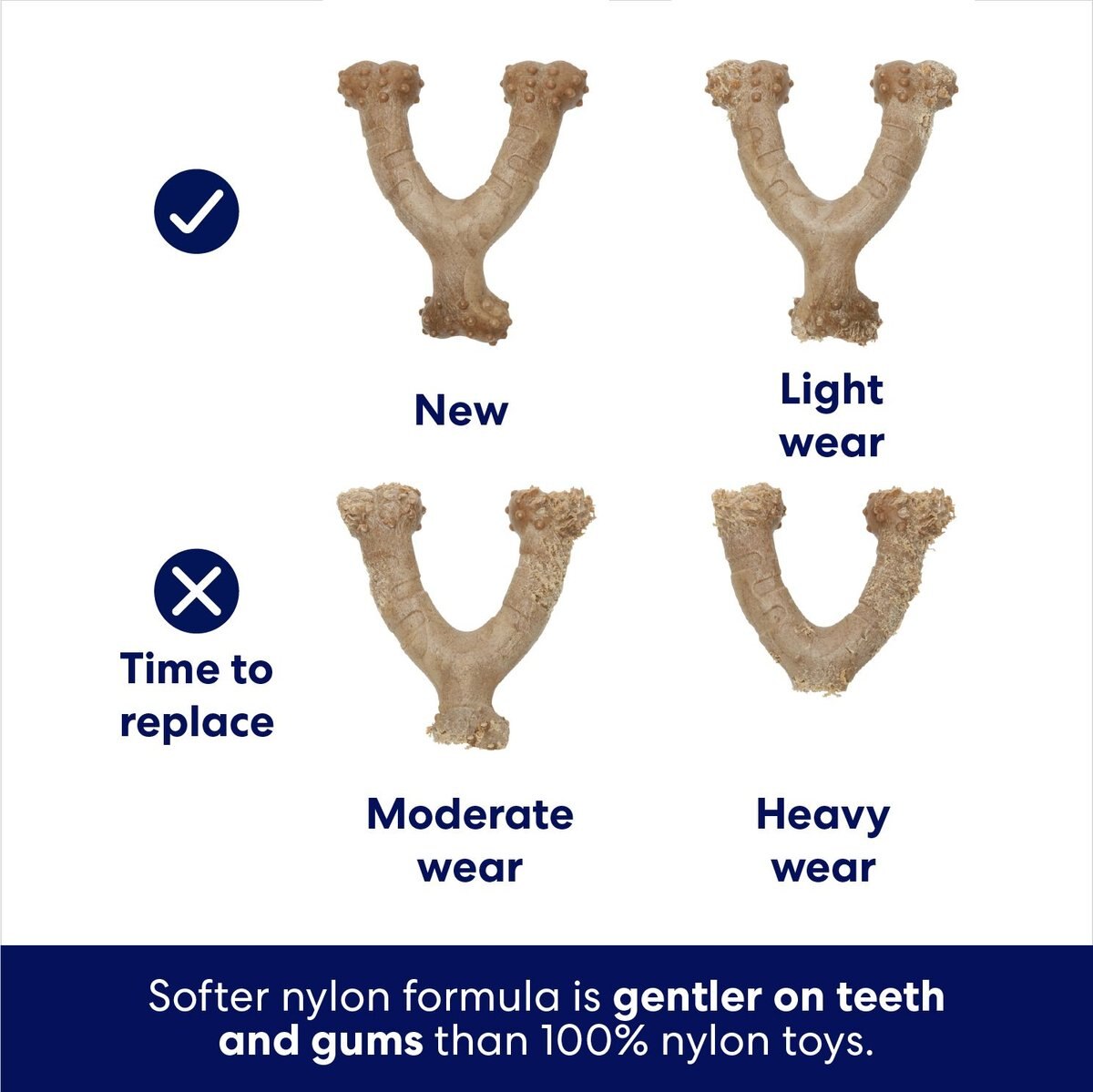 FRISCO Salmon Flavored Interlocking Fish Nylon & TPR Dental Teether ...