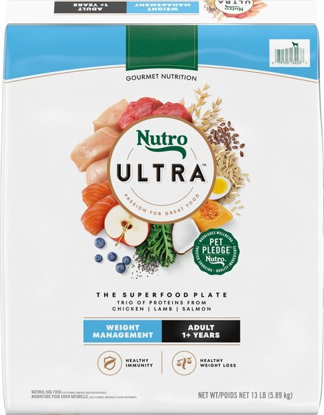 NUTRO Ultra Adult Weight Management Chicken, Lamb & Salmon Recipe Dry ...