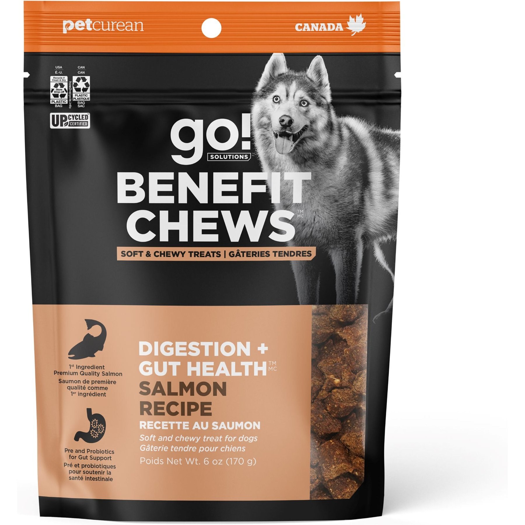 GO! SOLUTIONS Benefit Chews Digestion + Gut Health Benefit Salmon ...