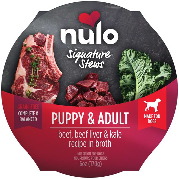 NULO Signature Stews Grain-Free Beef, Beef Liver & Kale in Broth Wet ...