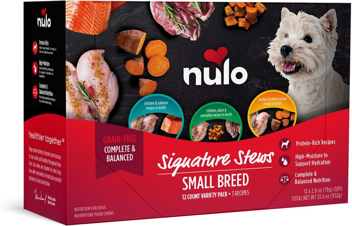 NULO Signature Stews Variety Pack Grain-Free Small Breed Wet Dog Food ...