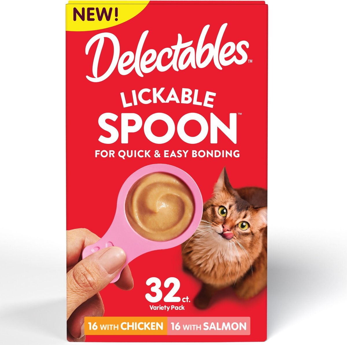 HARTZ Delectables Lickable Spoon Variety Pack Handheld Creamy Cat ...