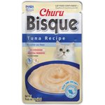 INABA Churu Bisque Tuna Recipe Grain-Free Lickable Cat Treats, 1.4-oz ...