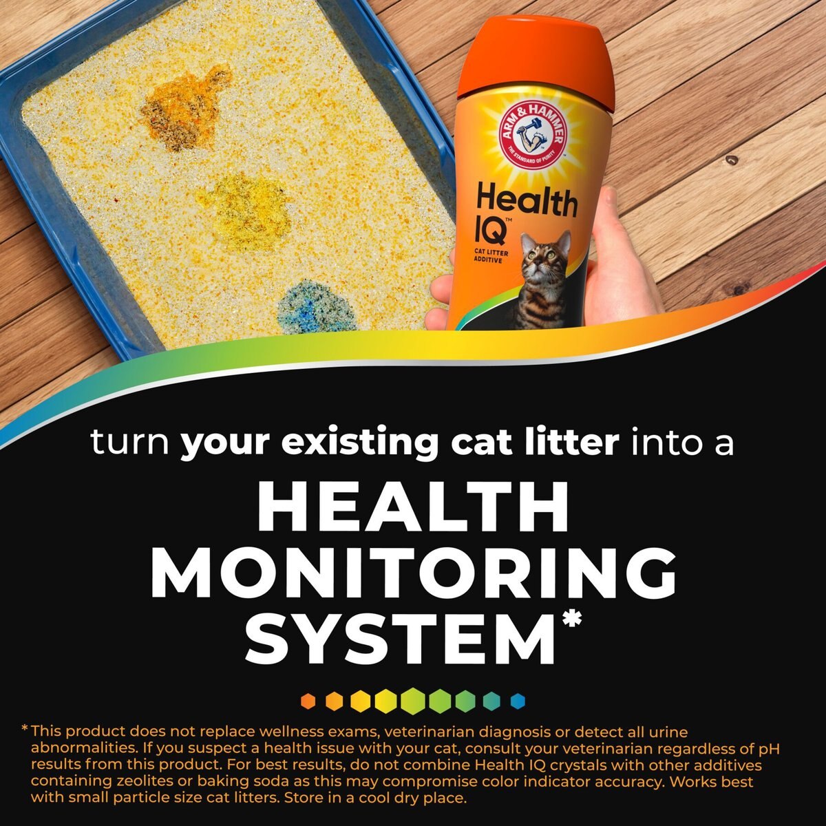 ARM & HAMMER LITTER Health IQ Cat Litter Additive with Color Changing ...