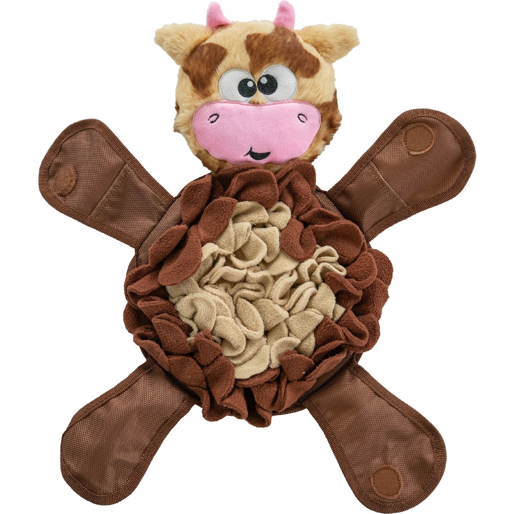 NINA OTTOSSON BY OUTWARD HOUND Snuffle Palz Interactive Plush Puzzle & Snuffle Mat Dog Toy, Cow ...