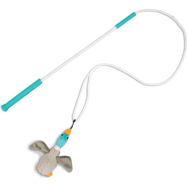 OUTWARD HOUND Tail Teaser with Refill Dog & Cat Teaser Toy - Chewy.com