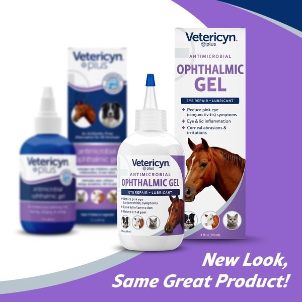 VETERICYN Plus Antimicrobial Ophthalmic Pet Gel, 3-fl oz bottle - Chewy.com