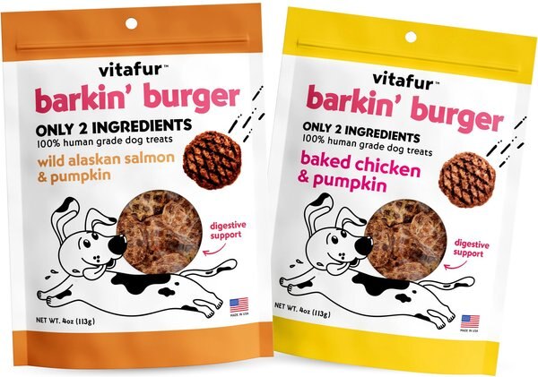 VITAFUR Barkin' Burger Chicken + Salmon Combo Pack Grain-Free ...