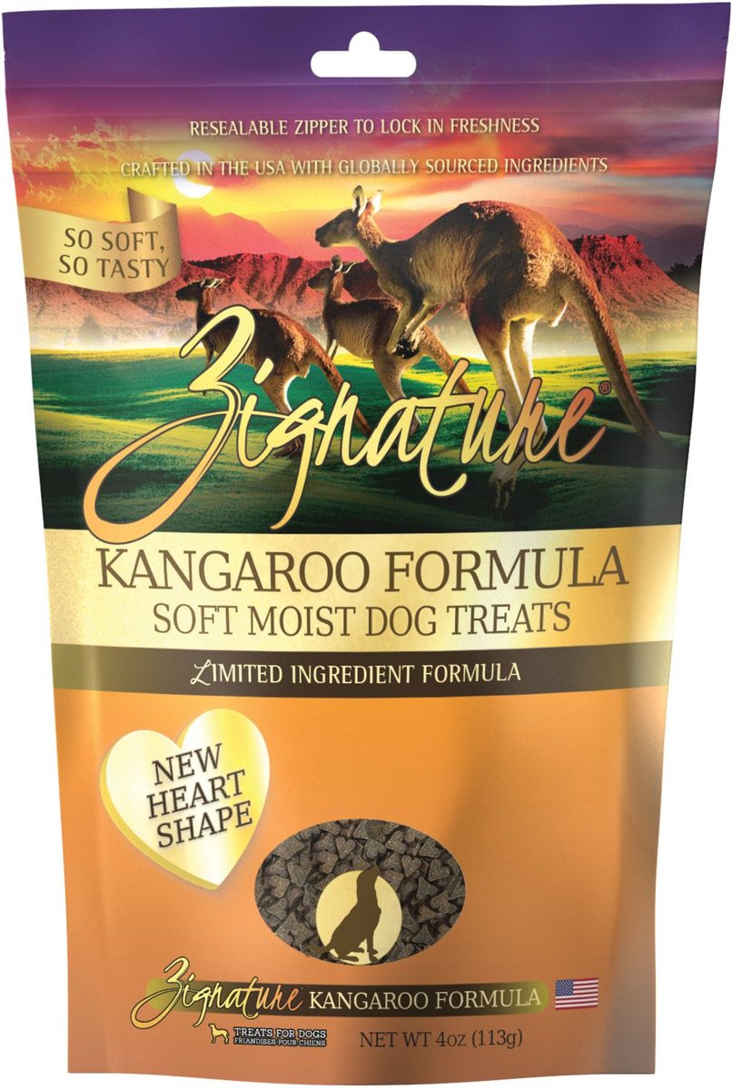 ZIGNATURE Kangaroo Flavored Soft Dog Treats, 4-oz bag - Chewy.com