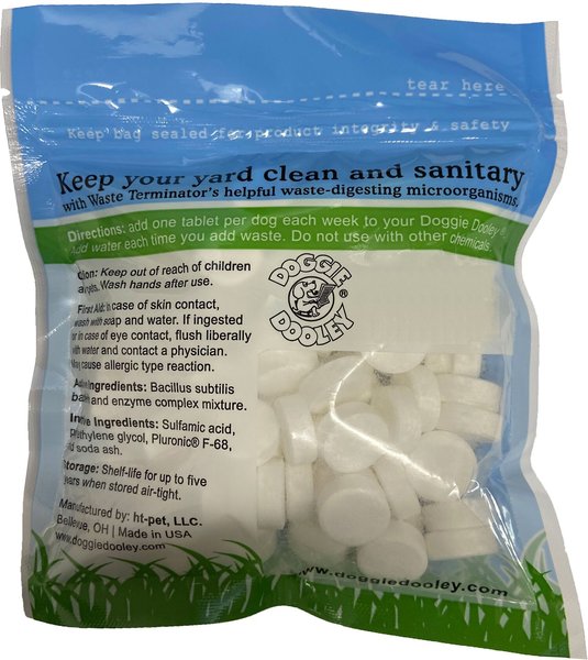 DOGGIE DOOLEY Waste Terminator Tablets, 36 count - Chewy.com