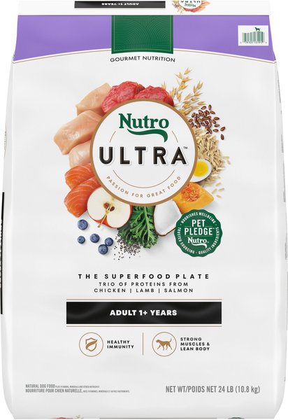 NUTRO Ultra Adult Trio of Proteins High Protein Chicken, Lamb & Salmon ...