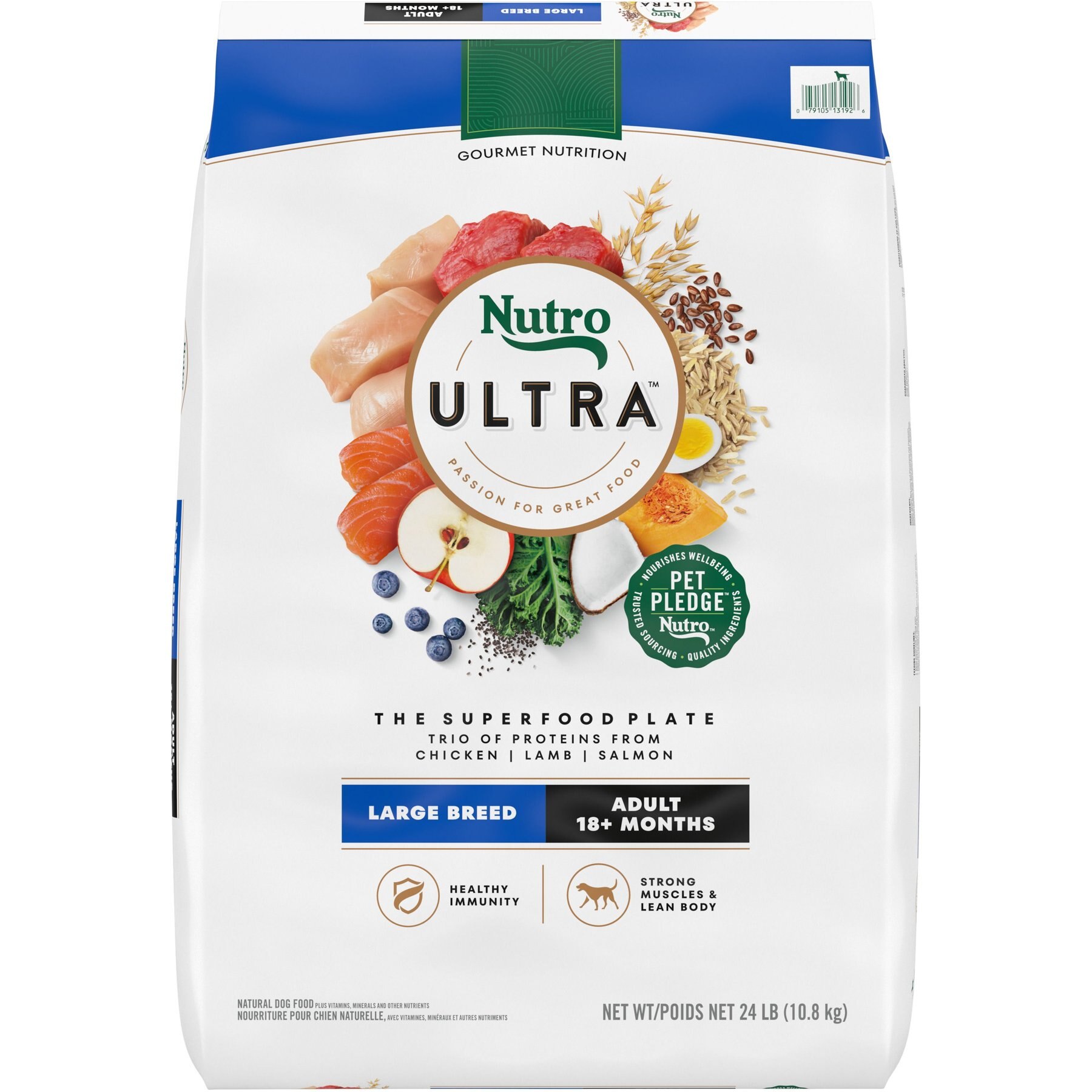 NUTRO Ultra Adult Large Breed Trio of Proteins High Protein Chicken ...