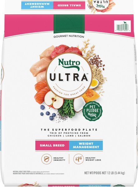 NUTRO Ultra Adult Weight Management Small Breed High Protein Chicken ...