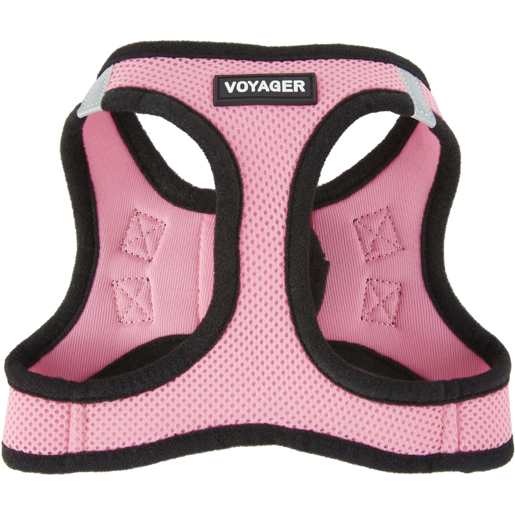 BEST PET SUPPLIES Voyager Black Trim Mesh Dog Harness, Pink, Medium ...