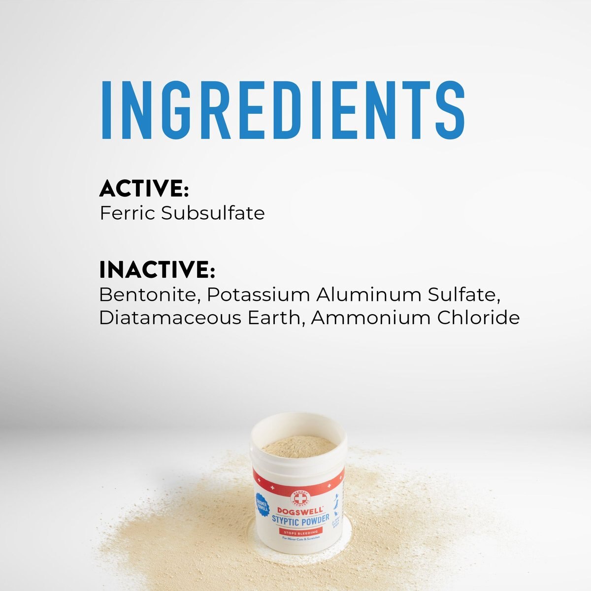 DOGSWELL Remedy+Recovery Professional Groomer's Styptic Powder for Dogs ...