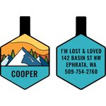 GOTAGS Silent Silicone Personalized Dog ID Tag, Mountain Orange - Chewy.com