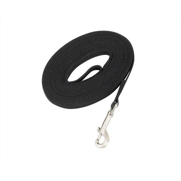 GUARDIAN GEAR Cotton Web Training Dog Lead, Black, 20-ft - Chewy.com
